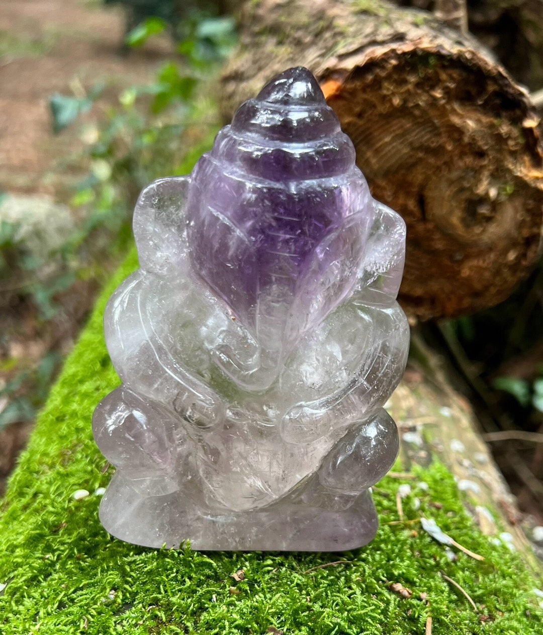 Amethyst Sacred Elephant With Deeper Purple Color Head - Etsy