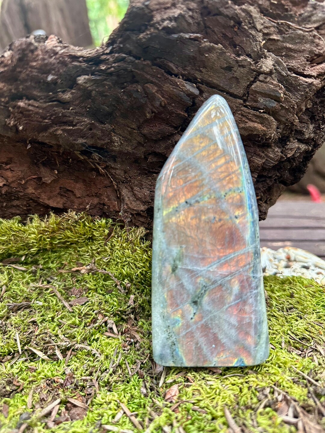 Full Flash Golden Sunset Labradorite Crystal ~ Free Form - Etsy