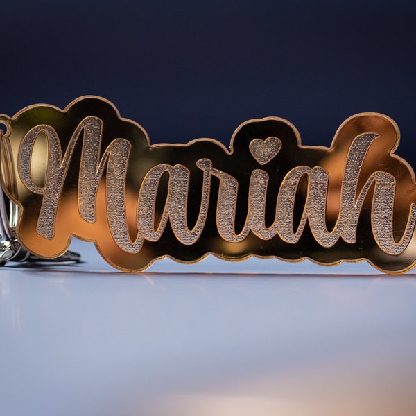 Name Keychain - Etsy