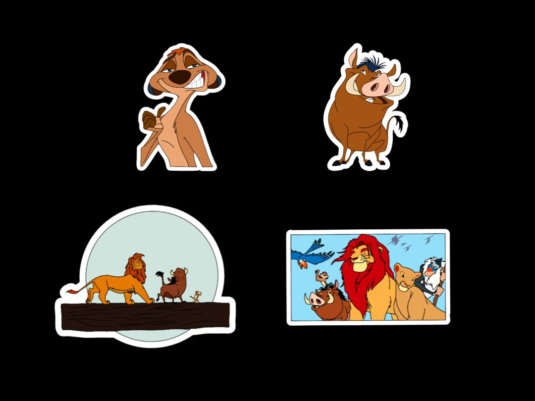 Lion King Stickers Hakuna Matata Scene, Lion King Friends, Timon, Pumba ...