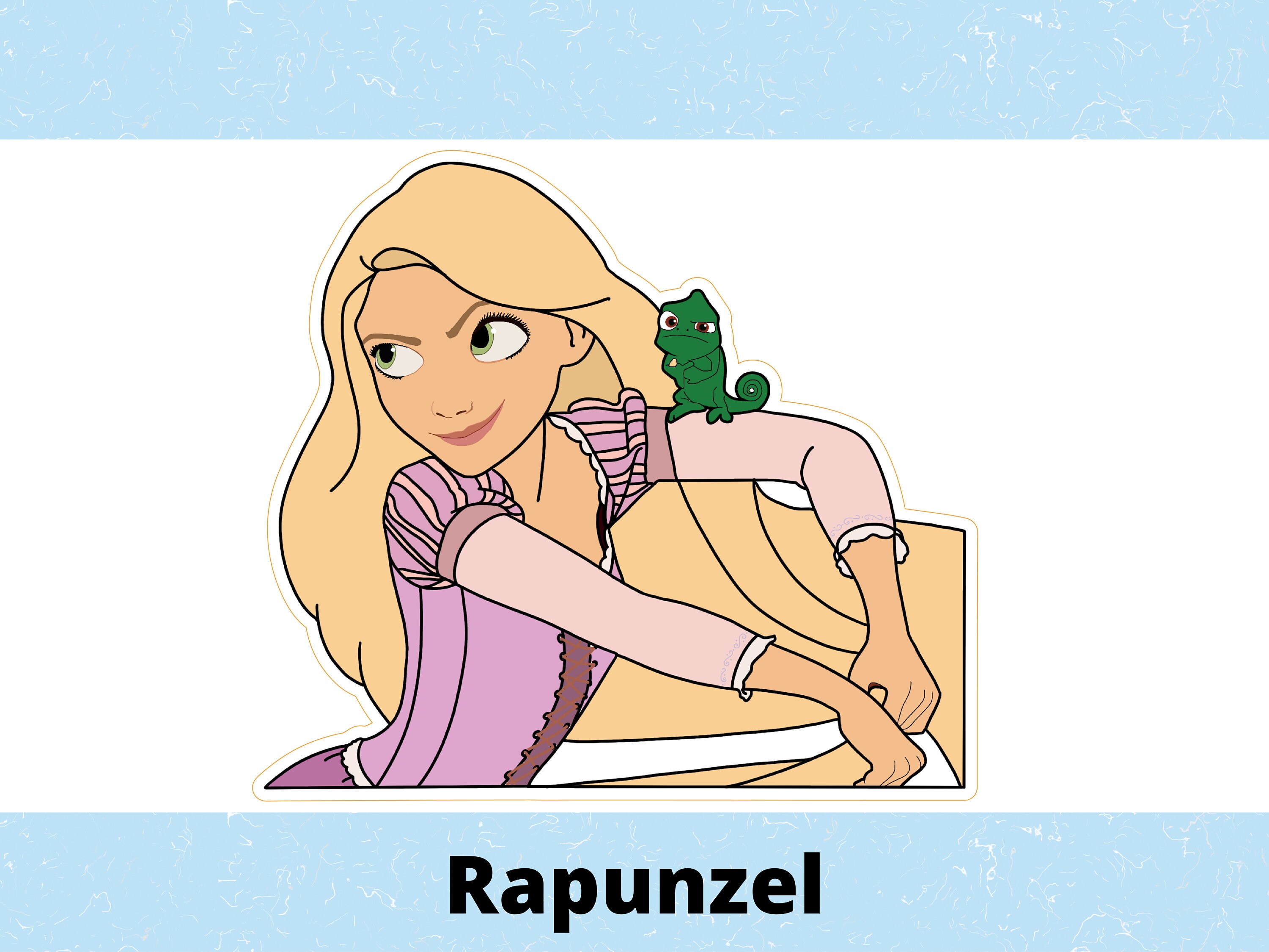 Tangled Stickers Rapunzel Pascal Maximus Gothel Flynn - Etsy