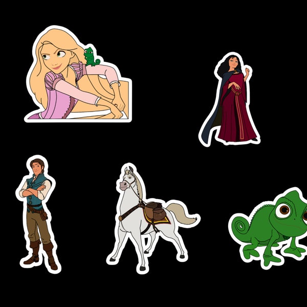Tangled Stickers - Etsy