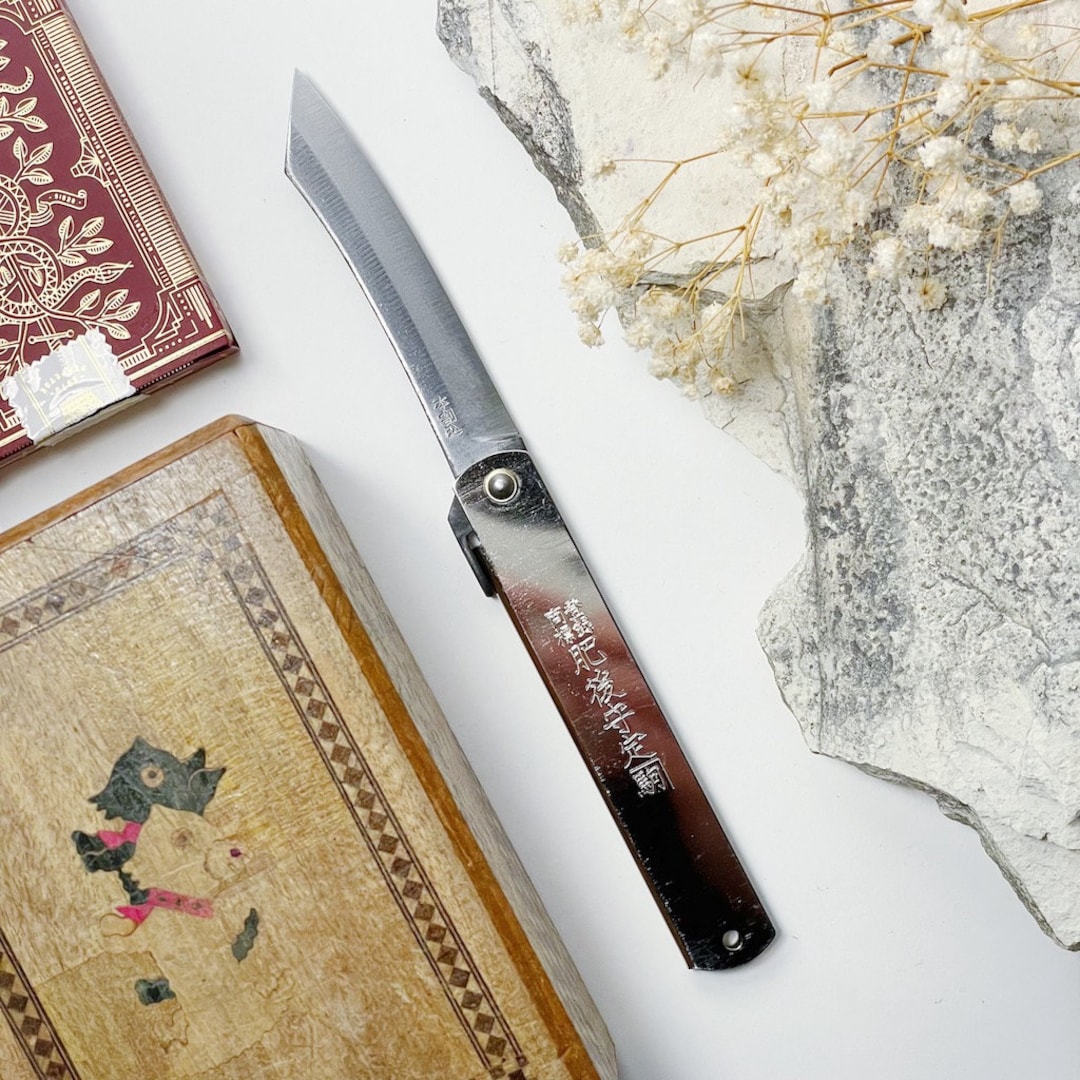 Higonokami Large Warikomi Traditional Japanese Folding Pocket Knife in ...