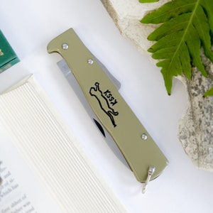 Mercator Black Cat K55K Olive Green Otter-messer 200mm Traditional ...