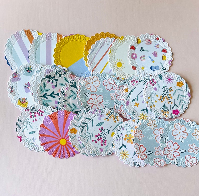 Mini 2 Inch Doiley Die Cuts Set of 20 - Etsy