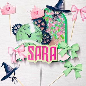 Wicked Theme Birthday Shaker Cake Topper | Cupcake Toppers | Birthday ...