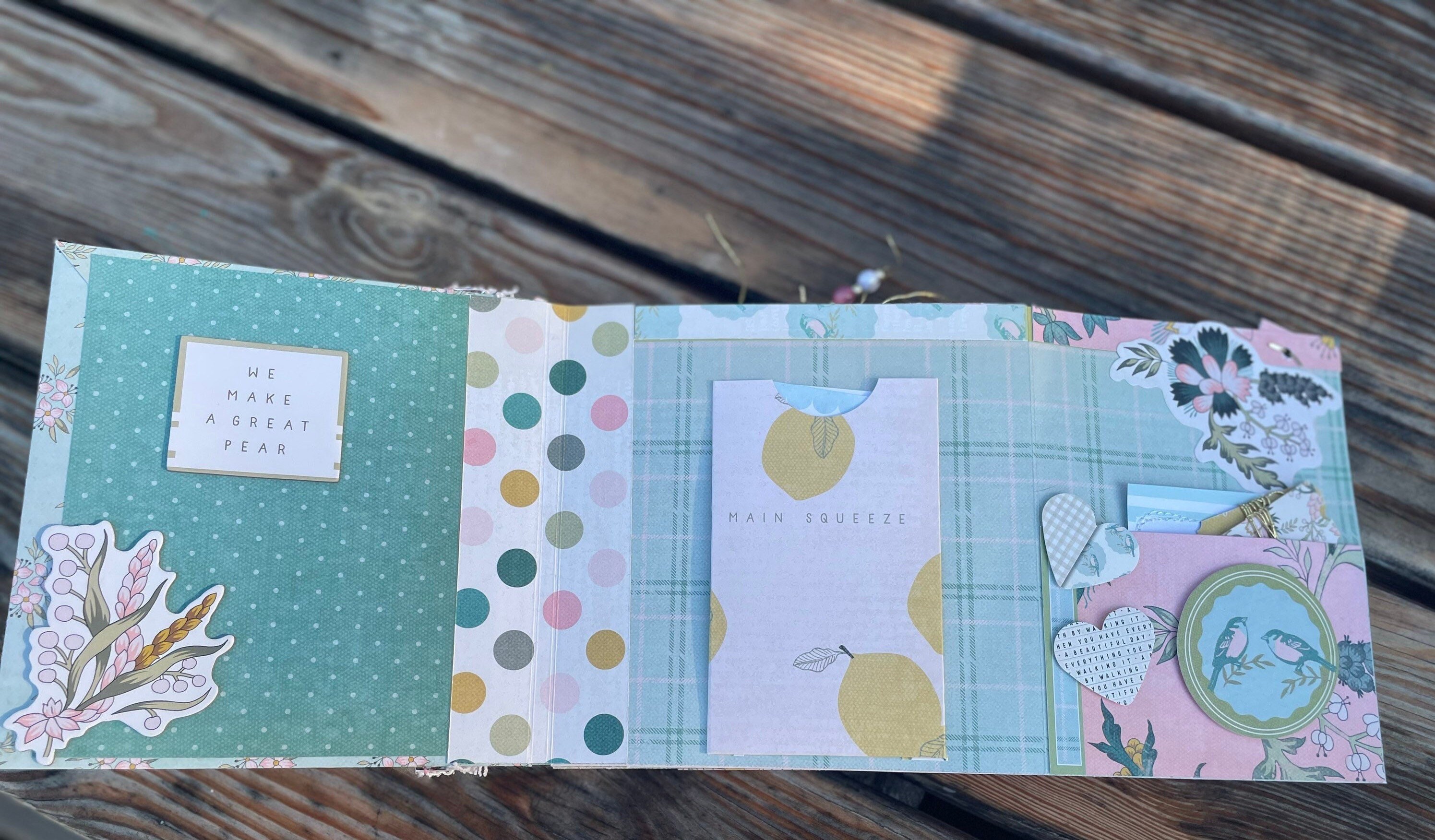 My Mind’s Eye Asparagus Collection Inspired Mini Album, Junk Journal ...