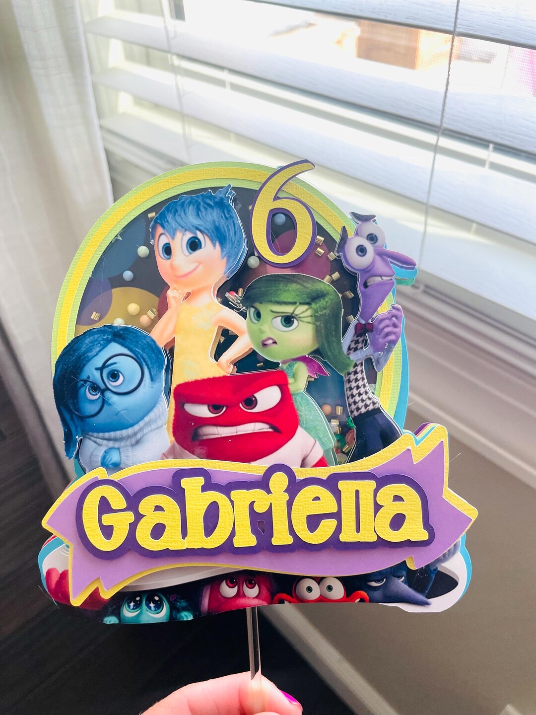 Inside Out 2 Birthday Cake Topper | Cupcake Toppers | Birthday ...