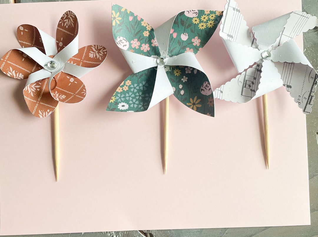 Set of 3 Pinwheels Using Maggie Holmes Collection Marigold - Etsy