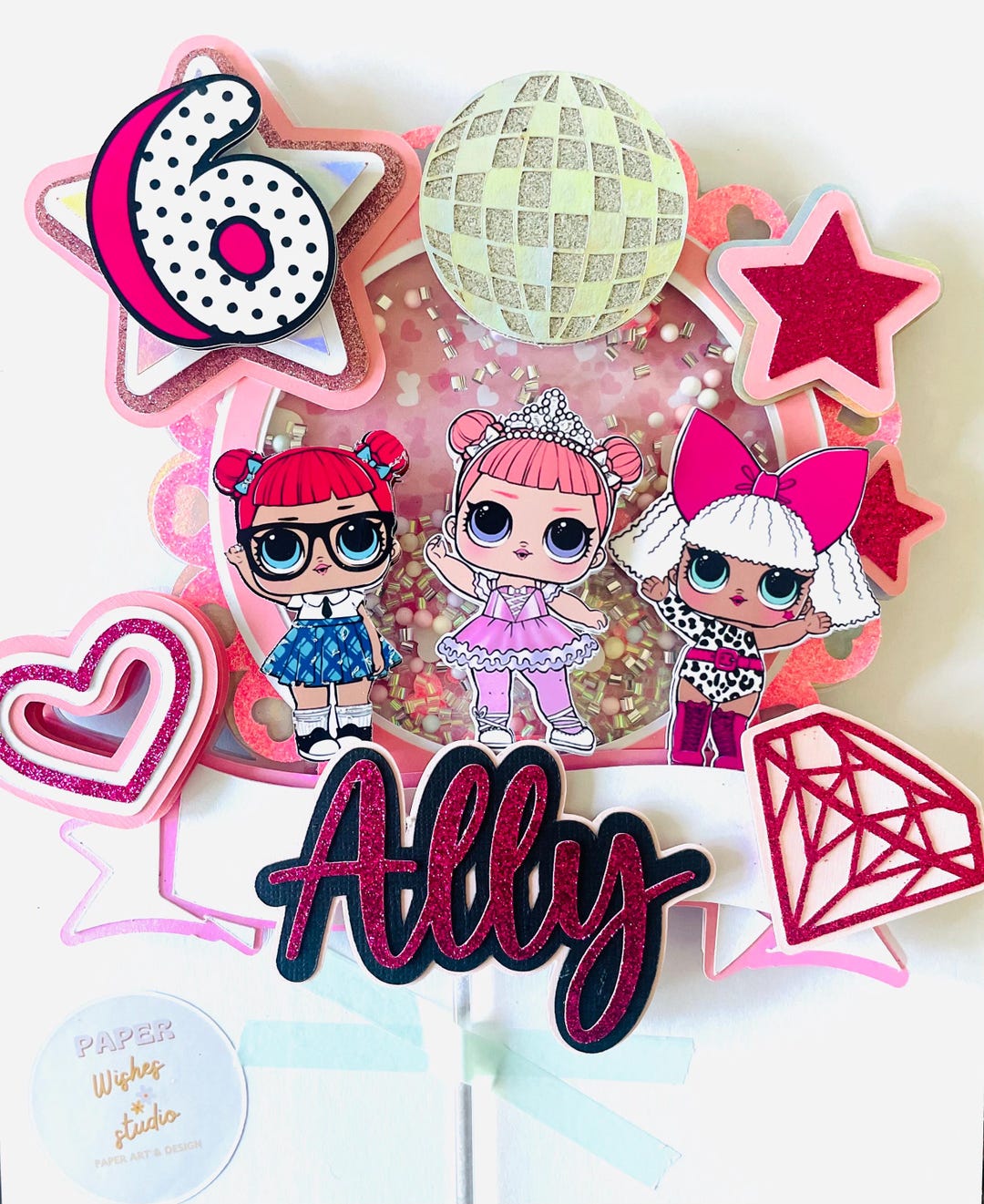 Dolls Birthday Cake Topper | Cupcake Toppers | Birthday | Personalized ...