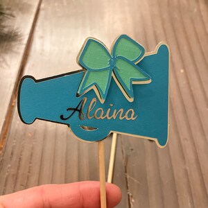 Cheer Megaphone Cupcake Toppers - Etsy