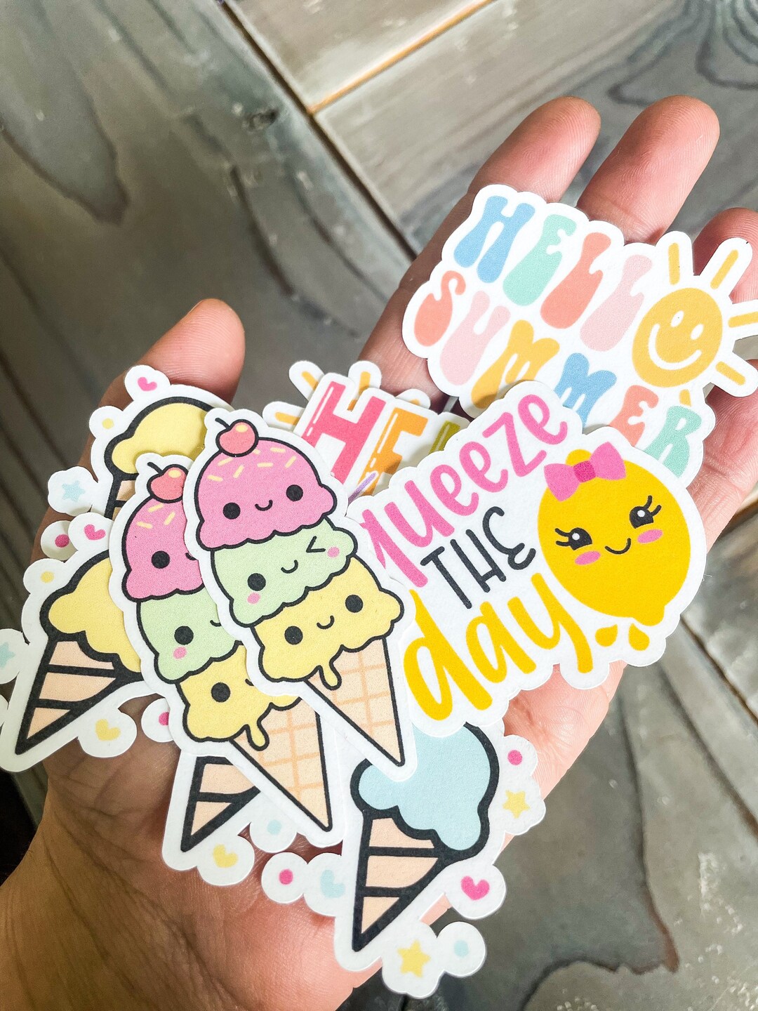 Squeeze the Day Sticker Pack | Fun Summer Sticker Set | Hello Summer ...