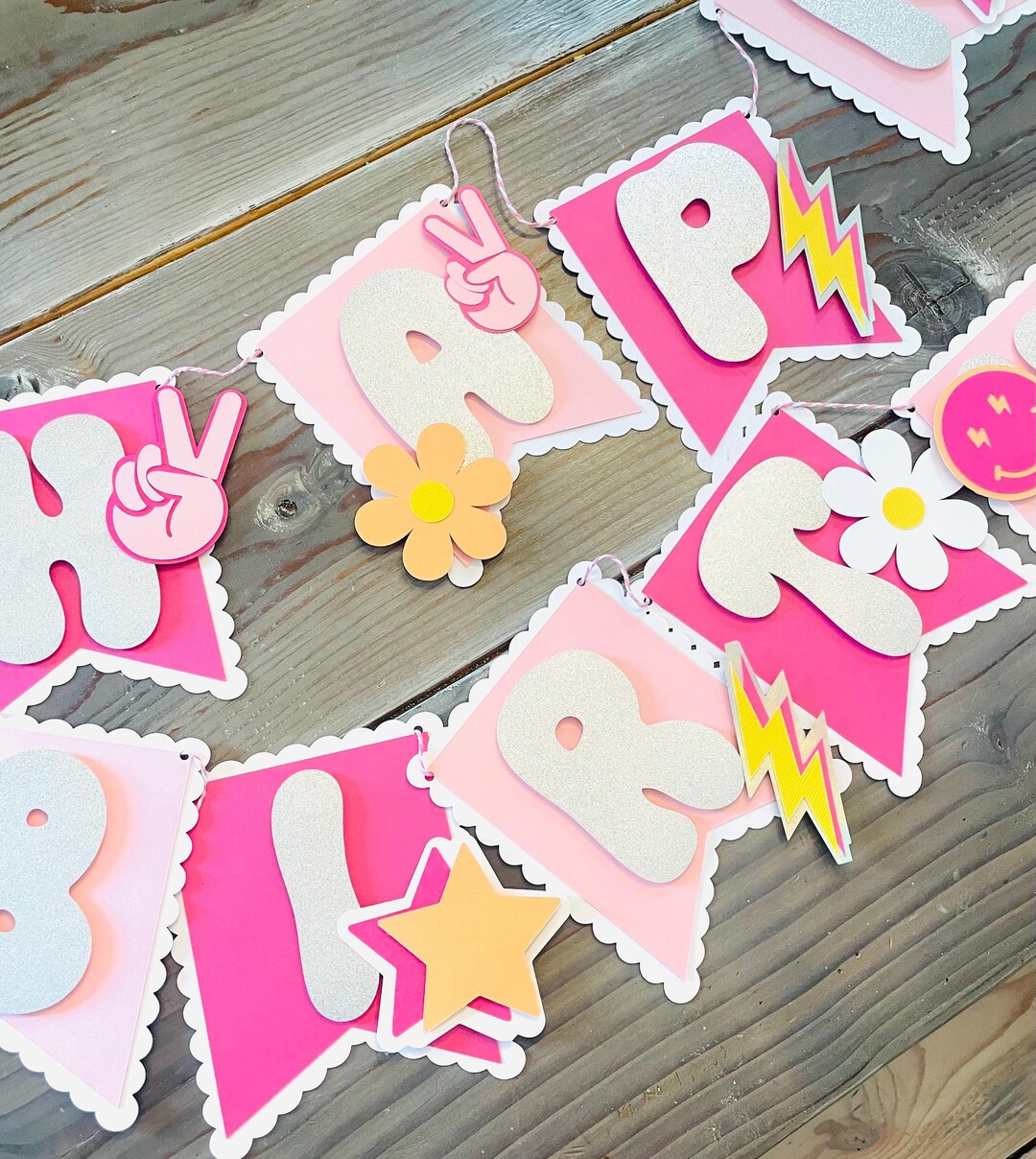 Preppy Birthday Cake Topper | Cupcake Toppers | Birthday | Personalized ...