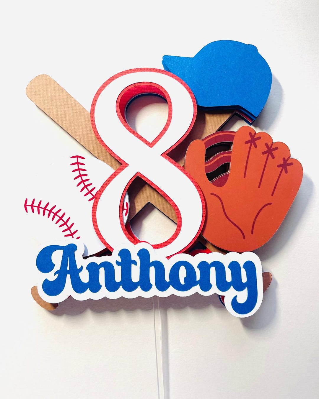 Baseball Theme Birthday Cake Topper | Birthday Party Decorations ...