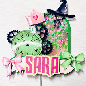 Wicked Theme Birthday Shaker Cake Topper | Cupcake Toppers | Birthday ...
