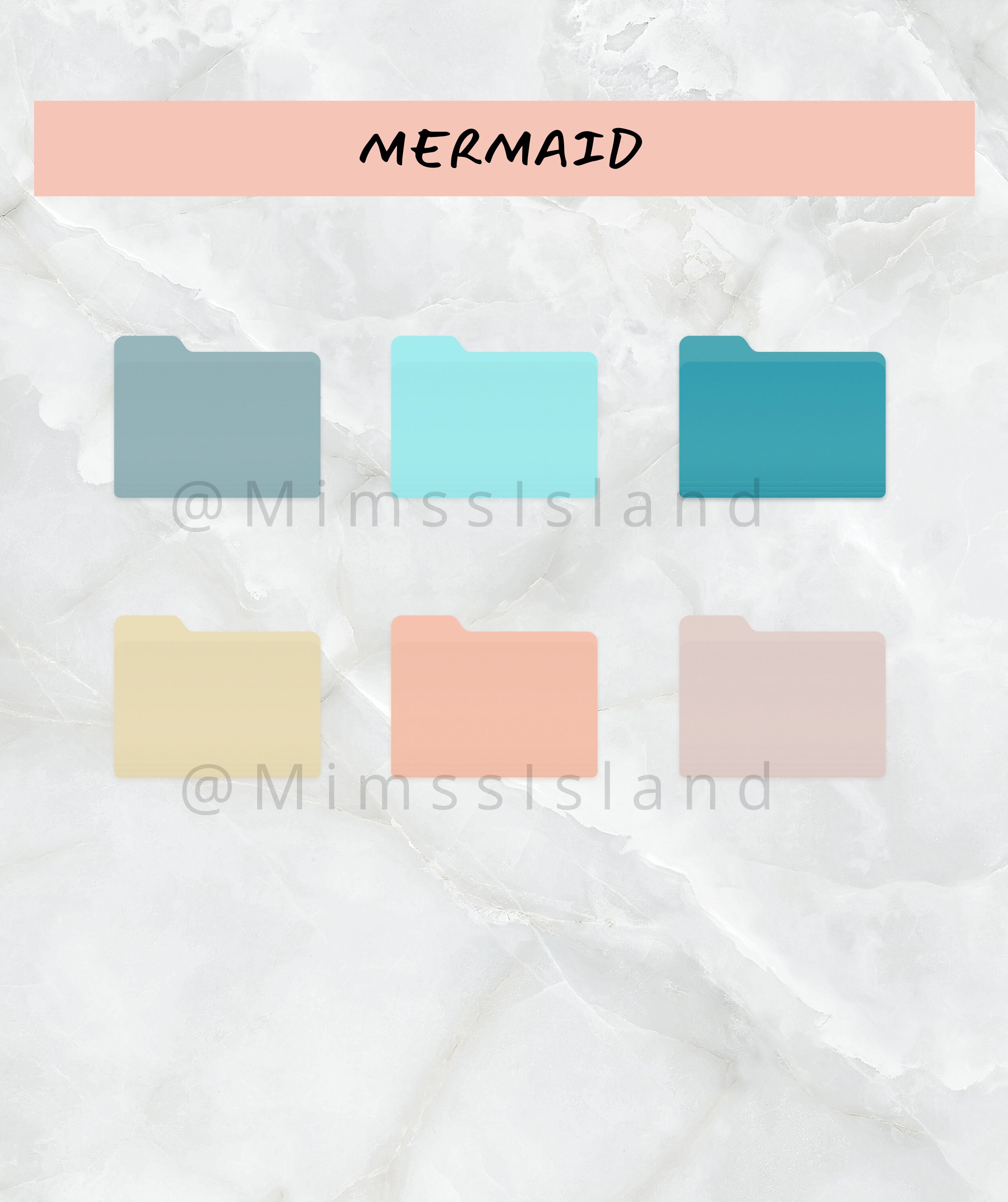 Mac Folder Icons 3 Different Palettes Color Schemes Themes - Etsy