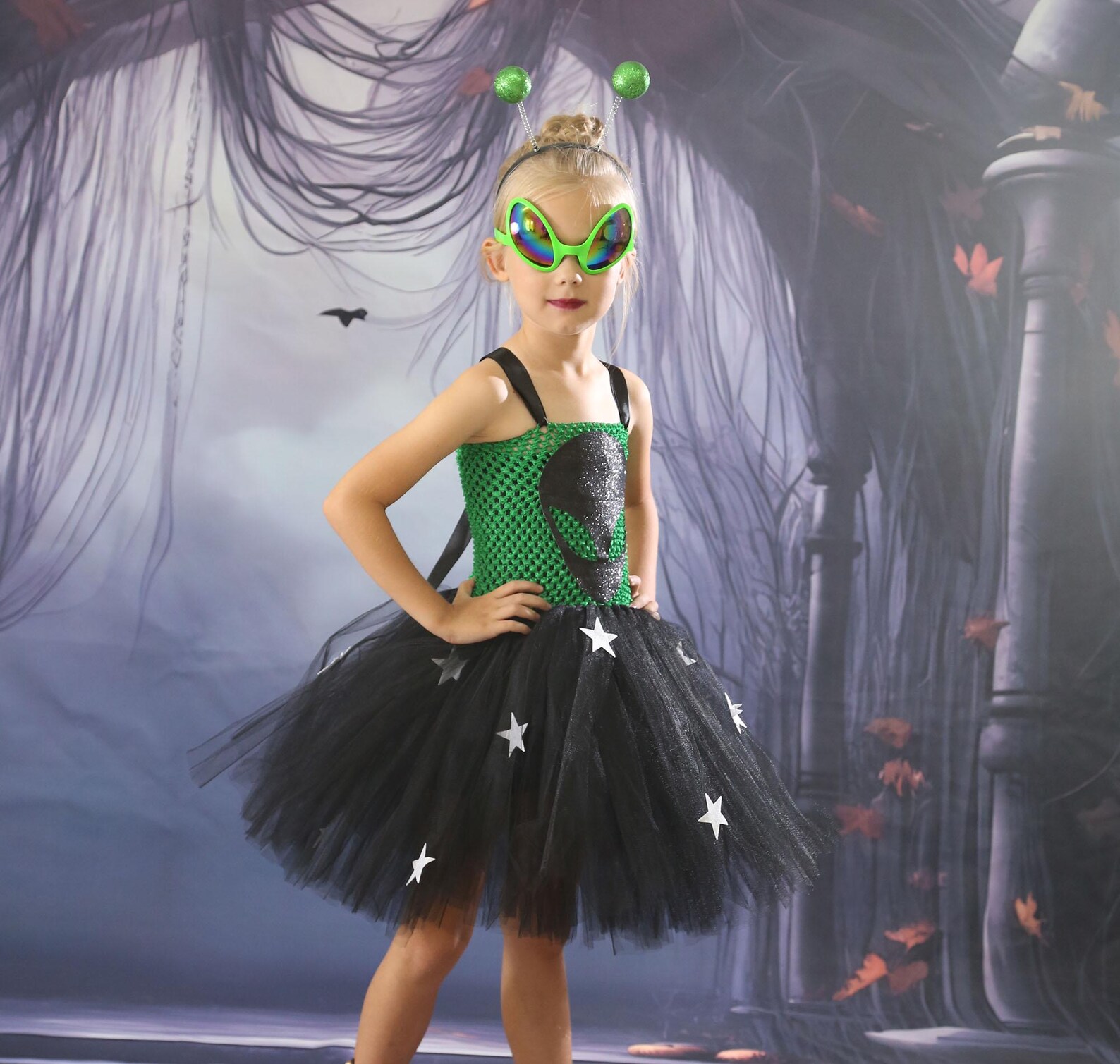 Alien Inspired Girls Costume Tutu Dress,kids Halloween Costume,cosplay ...