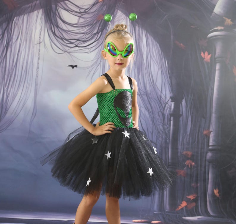 Alien Inspired Girls Costume Tutu Dress,kids Halloween Costume,cosplay ...