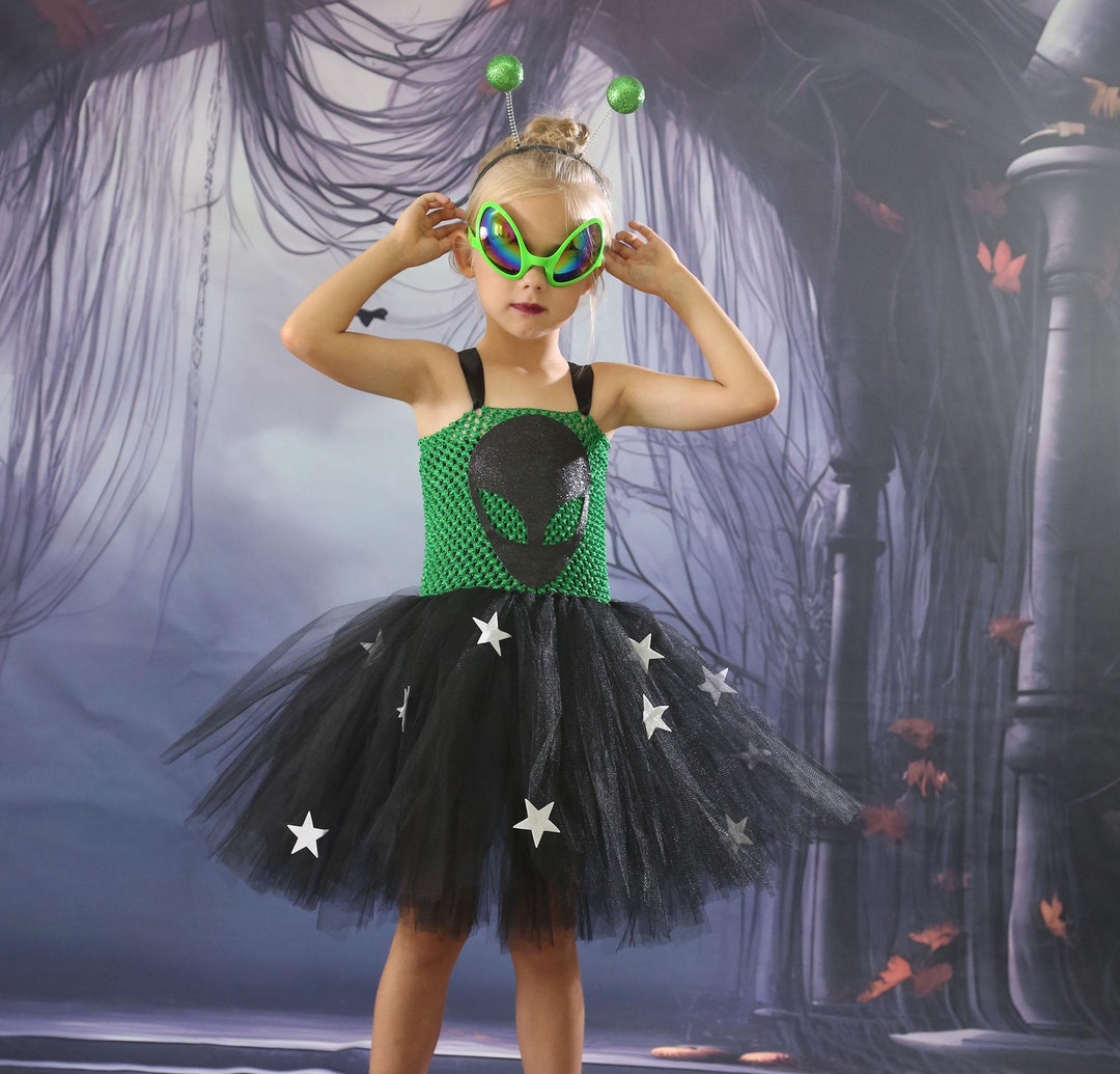 Alien Inspired Girls Costume Tutu Dress,kids Halloween Costume,cosplay ...