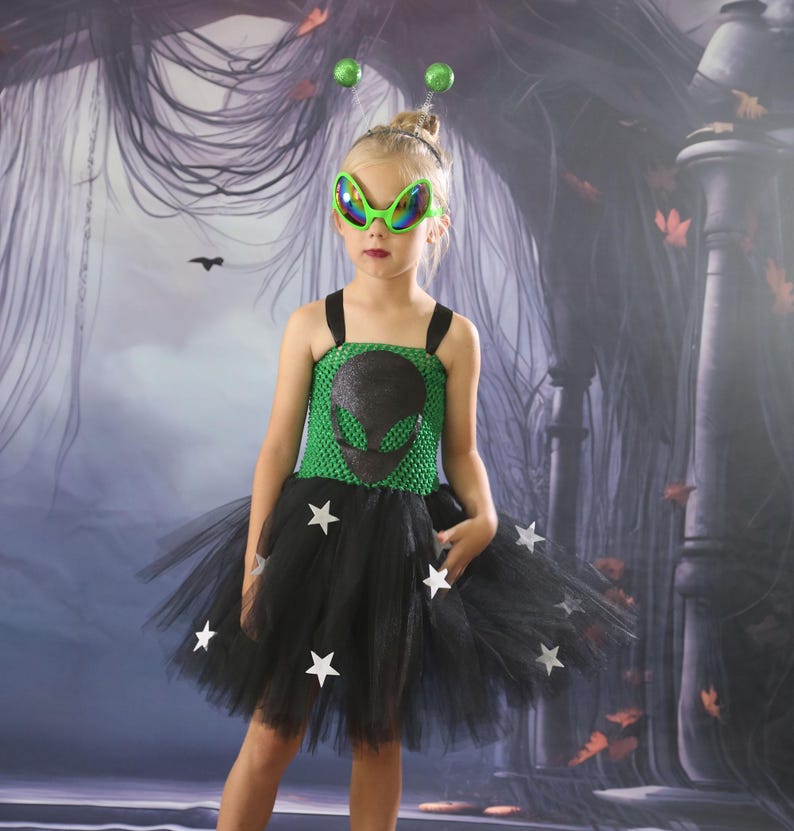 Alien Inspired Girls Costume Tutu Dress,kids Halloween Costume,cosplay ...