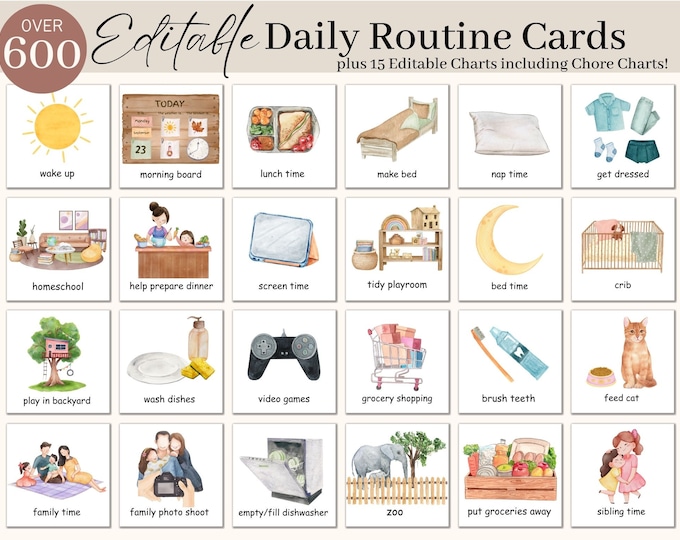 Morning Routine Visual, Morning Chart, Morning Chores, Morning Schedule ...