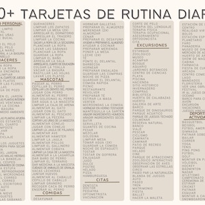 Tarjetas Editables De Rutina Diaria Para Niños | Horario Visual Diario ...