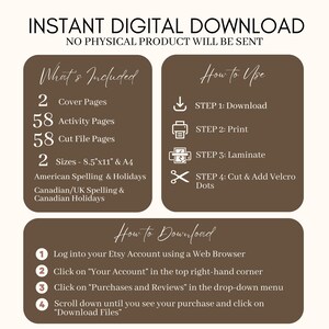 Toddler Busy Book, Printable Toddler and Preschooler Learning Binder ...