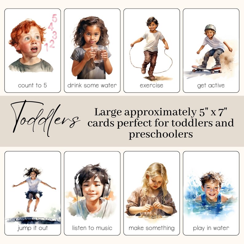 Calming Corner Flashcards | Large Montessori Calming Strategies Flash ...