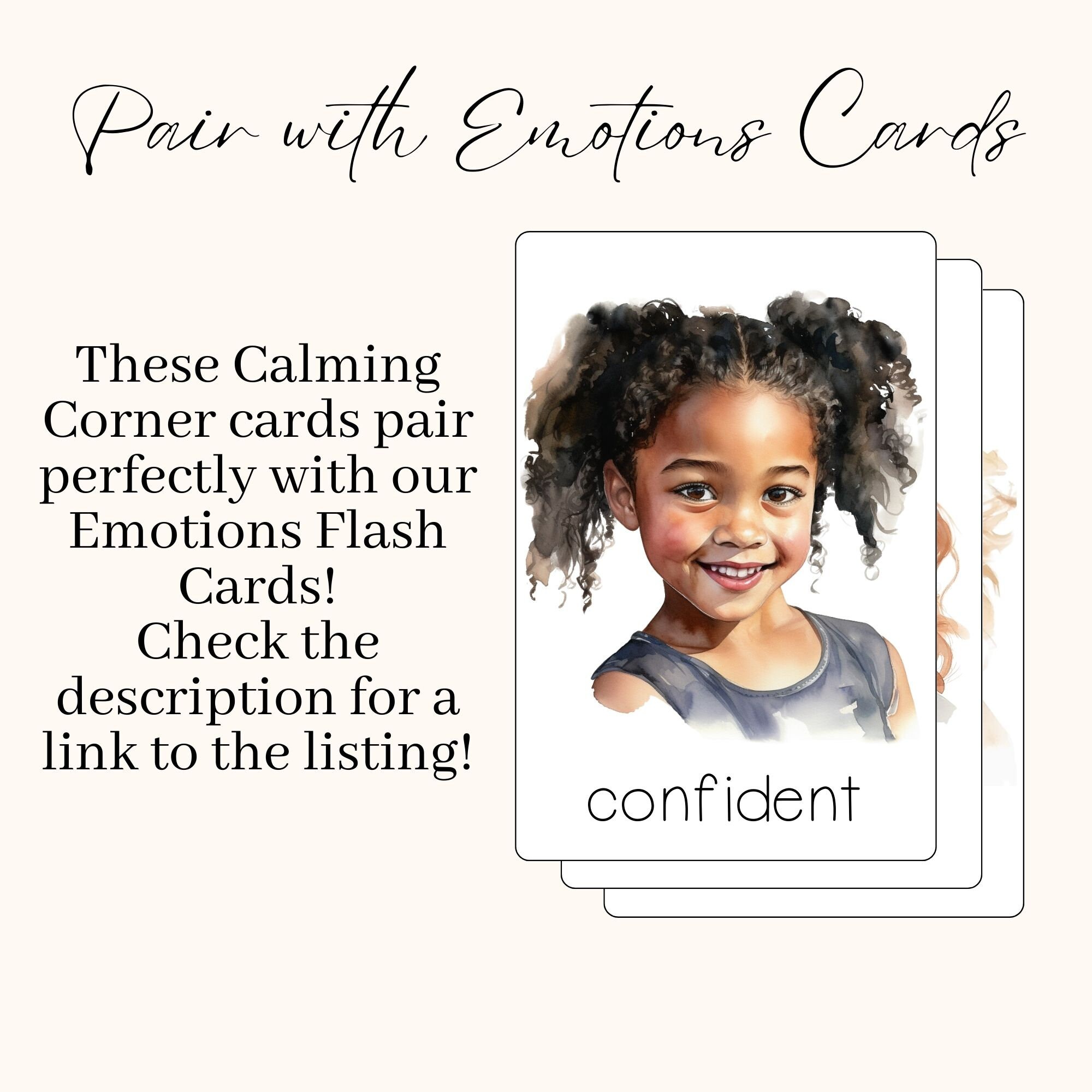 Calming Corner Flashcards | Large Montessori Calming Strategies Flash ...