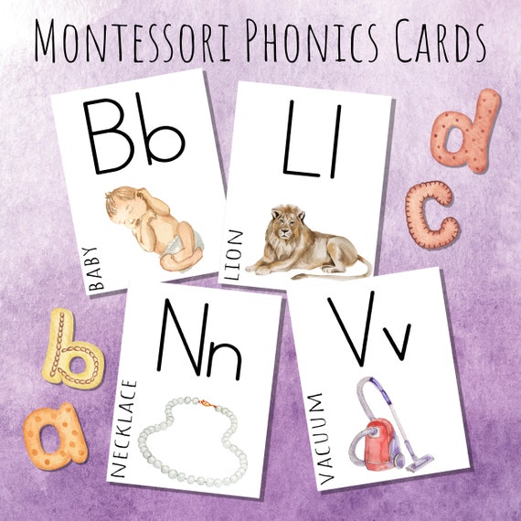 Montessori Phonics Song Alphabet Cards Charlotte Mason and - Etsy