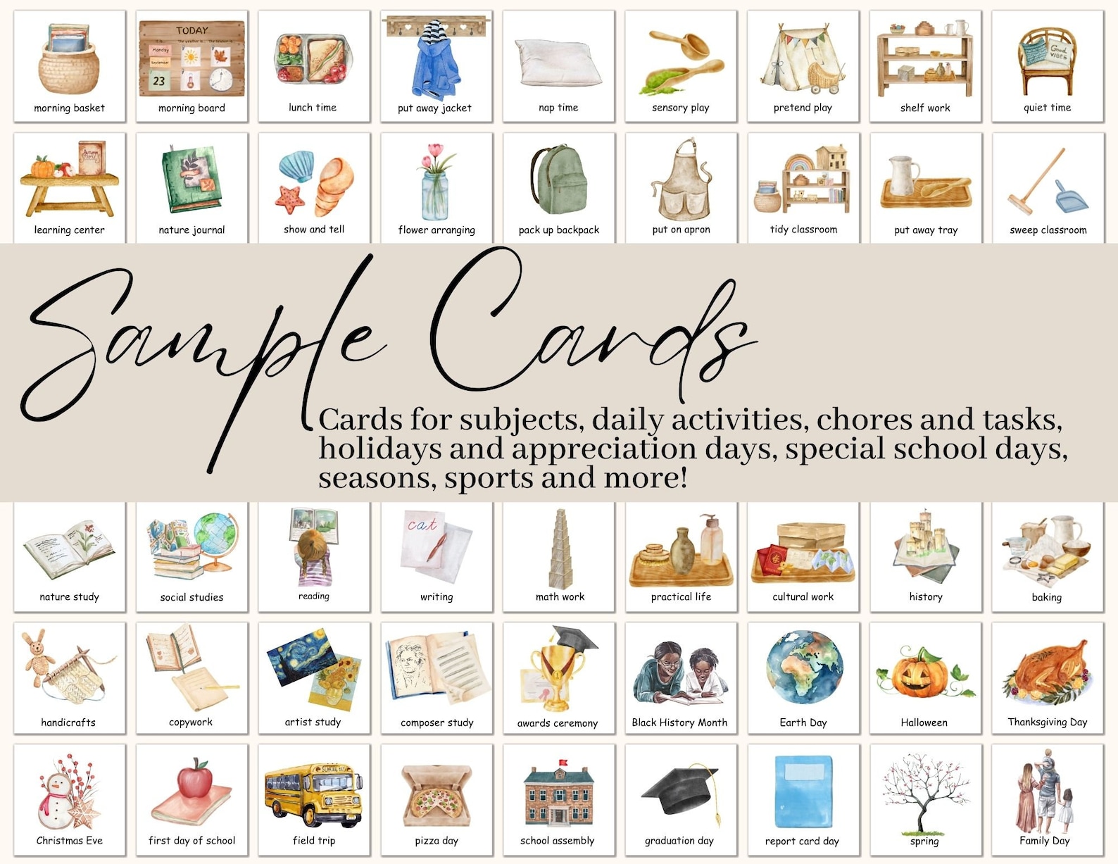 Editable Kids Daily Routine Cards for Classroom Schedule - Etsy Canada