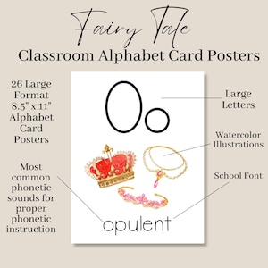Fairy Tale Alphabet Posters | Large Fairy Tale Alphabet Cards for ...