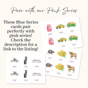 Montessori Blue Series 3 Part Cards | Phonics Lists | Printable Phonics ...