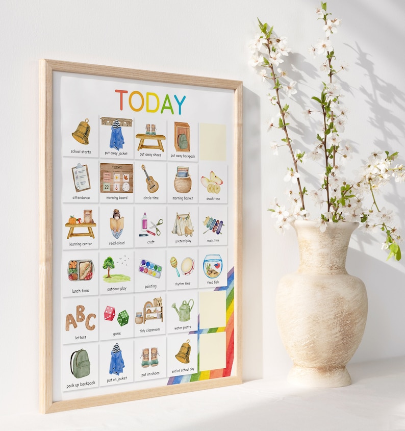 Editable Kids Daily Routine Cards for Classroom Schedule - Etsy Australia