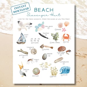 Nature Scavenger Hunt Bundle | Printable Outdoor Treasure Hunt for Kids ...