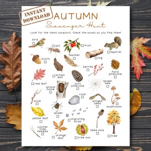 Nature Scavenger Hunt Bundle | Printable Outdoor Treasure Hunt for Kids ...