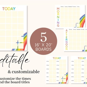 Editable Kids Daily Routine Cards for Classroom Schedule | Preschool ...
