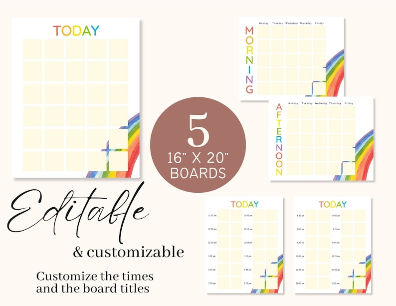 Editable Kids Daily Routine Cards for Classroom Schedule - Etsy Canada