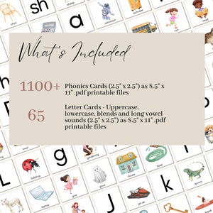 Alphabet Printable Flash Cards, Phonics Montessori Letter Tray ...