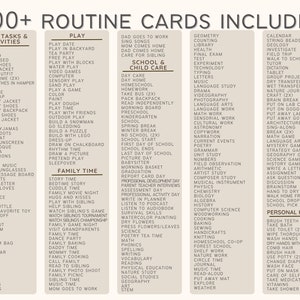 Editable Kids Daily Routine Cards | Daily Visual Schedule | Chore Chart ...