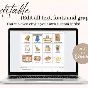 Editable Kids Daily Routine Cards for Classroom Schedule | Preschool ...