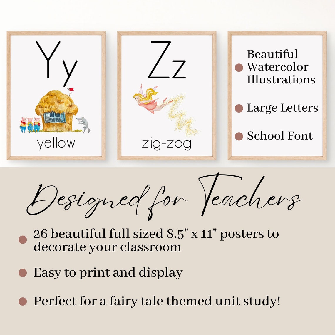 Fairy Tale Alphabet Posters | Large Fairy Tale Alphabet Cards for ...