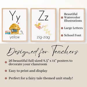 Fairy Tale Alphabet Posters | Large Fairy Tale Alphabet Cards for ...