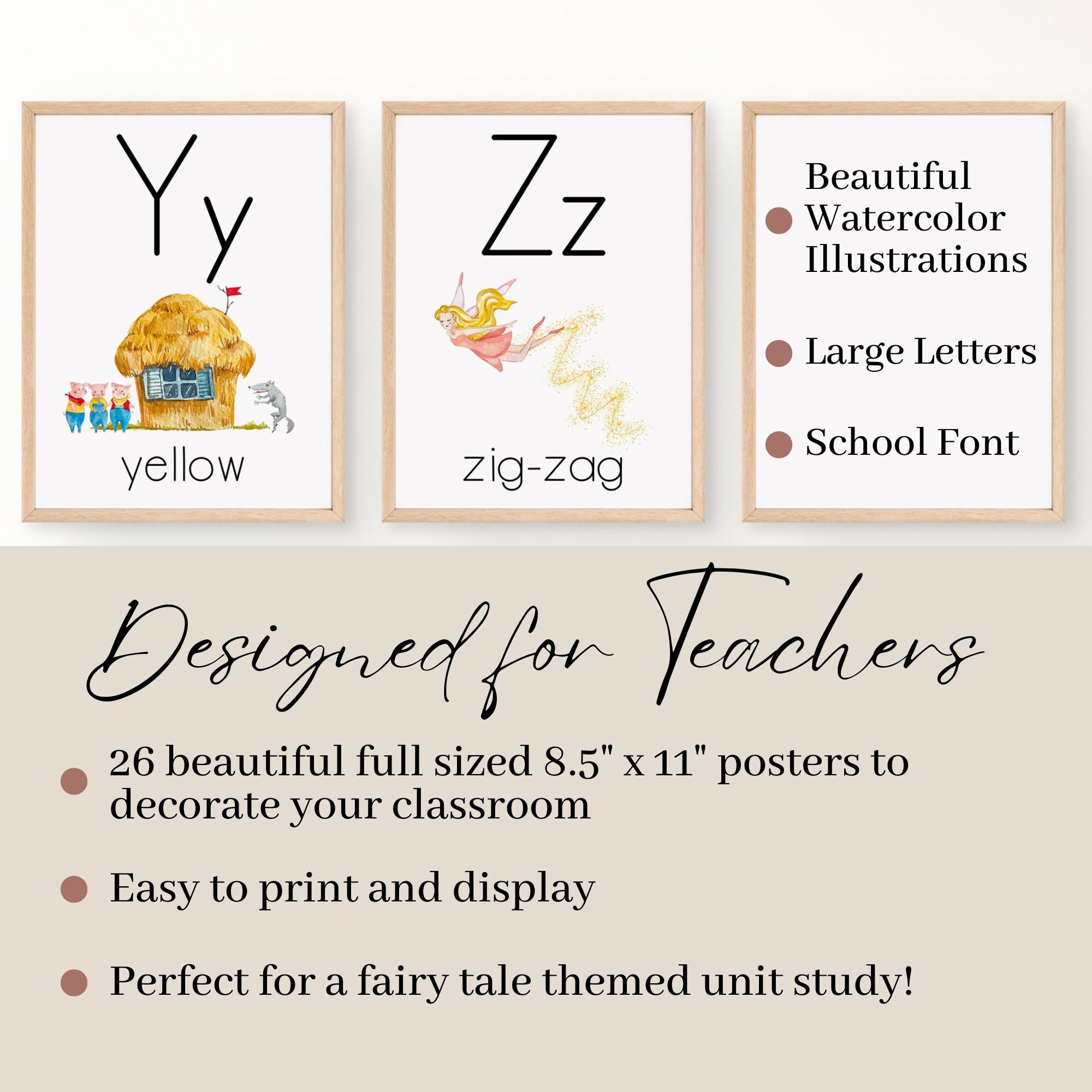 Fairy Tale Alphabet Posters | Large Fairy Tale Alphabet Cards for ...