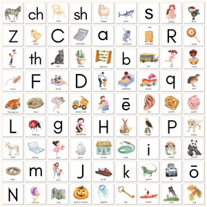 Alphabet Printable Flash Cards, Phonics Montessori Letter Tray ...