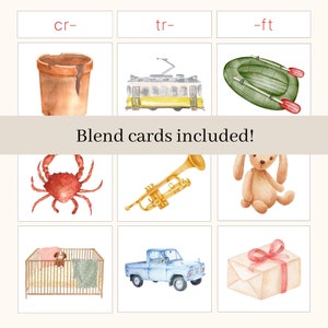 Montessori Blue Series 3 Part Cards | Phonics Lists | Printable Phonics ...