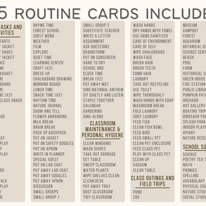 Editable Kids Daily Routine Cards for Classroom Schedule | Preschool ...