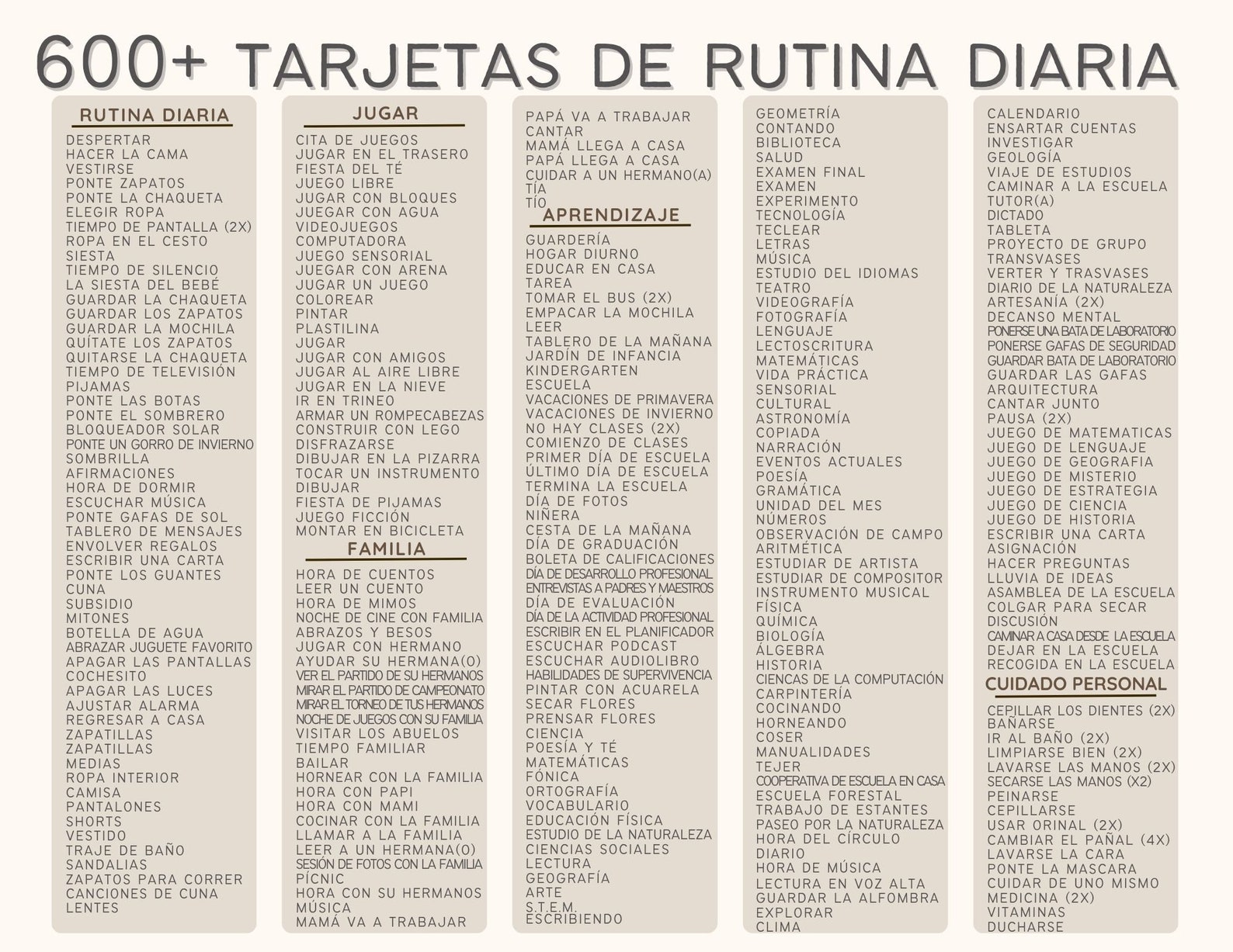 Tarjetas Editables De Rutina Diaria Para Niños | Horario Visual Diario ...