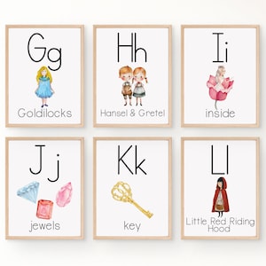 Fairy Tale Alphabet Posters | Large Fairy Tale Alphabet Cards for ...