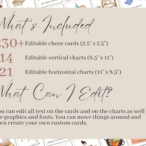 Editable Kids Daily Chore Cards | Daily Visual Schedule | Canva Chore ...